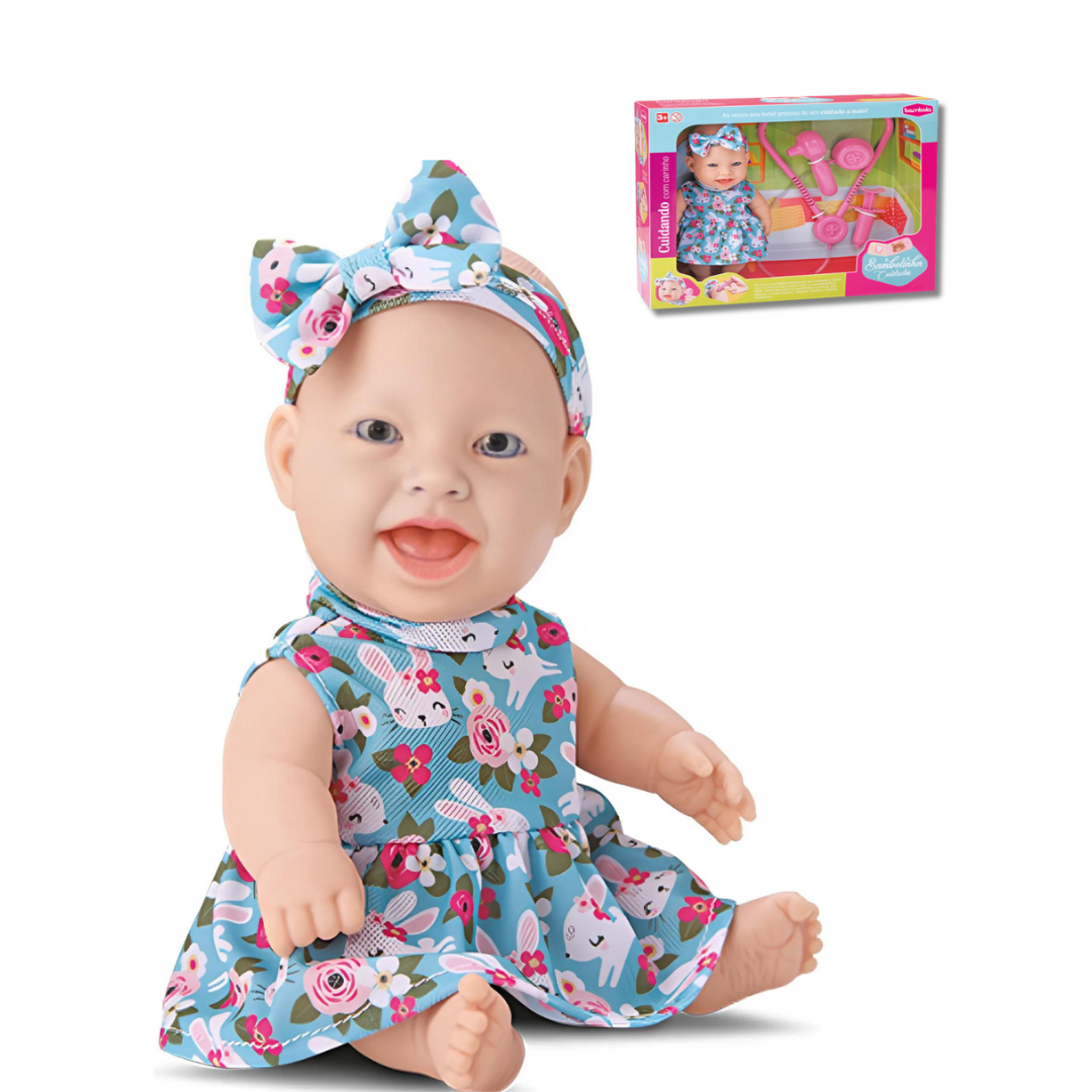 BONECA LOVELY BABIES FAZ XIXI