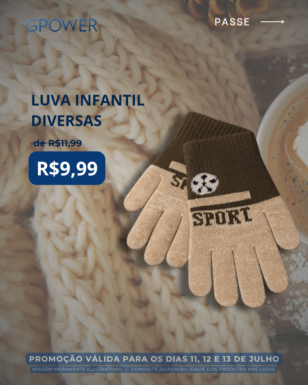 LUVA INFANTIL – DIVERSAS